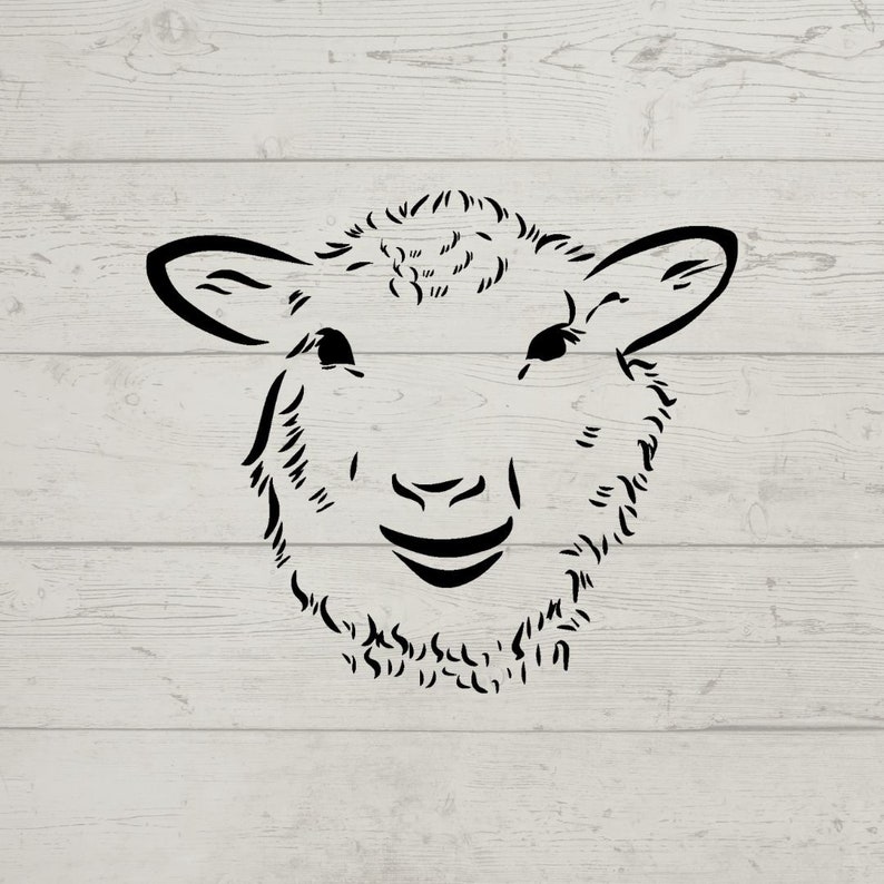 Sheep Face Line Art SVG Bundle,sheep Silhoutte Svg, Lamb Sheep Png ...