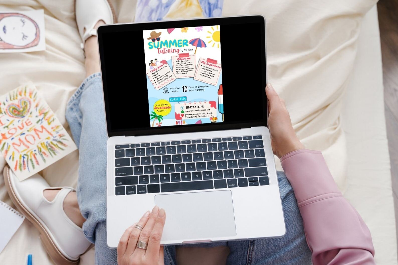 DIY Summer Tutoring Flyer Template, Canva Tutoring Flyer, Small ...