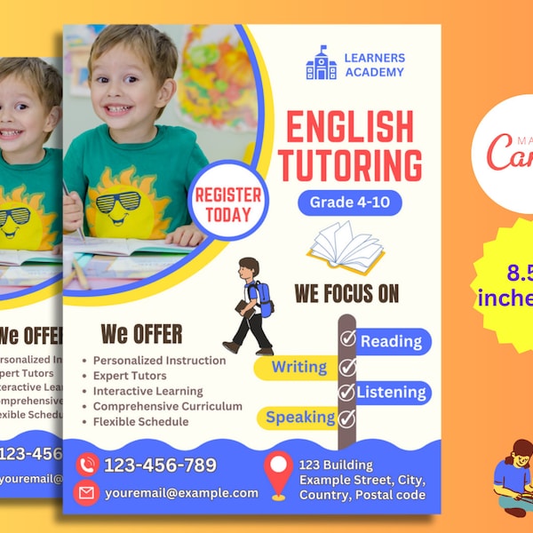 Tutoring Flyer - Etsy