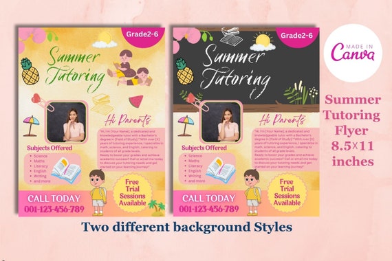 Summer Tutoring Flyer