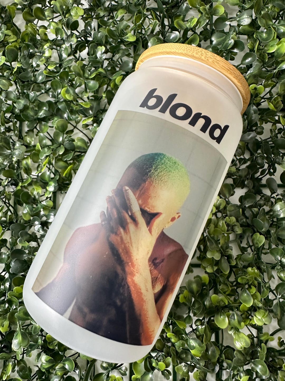 Blond Album Cover, Ivy, Music, Lyrics, Frosted Glass Can, Sublimation ...