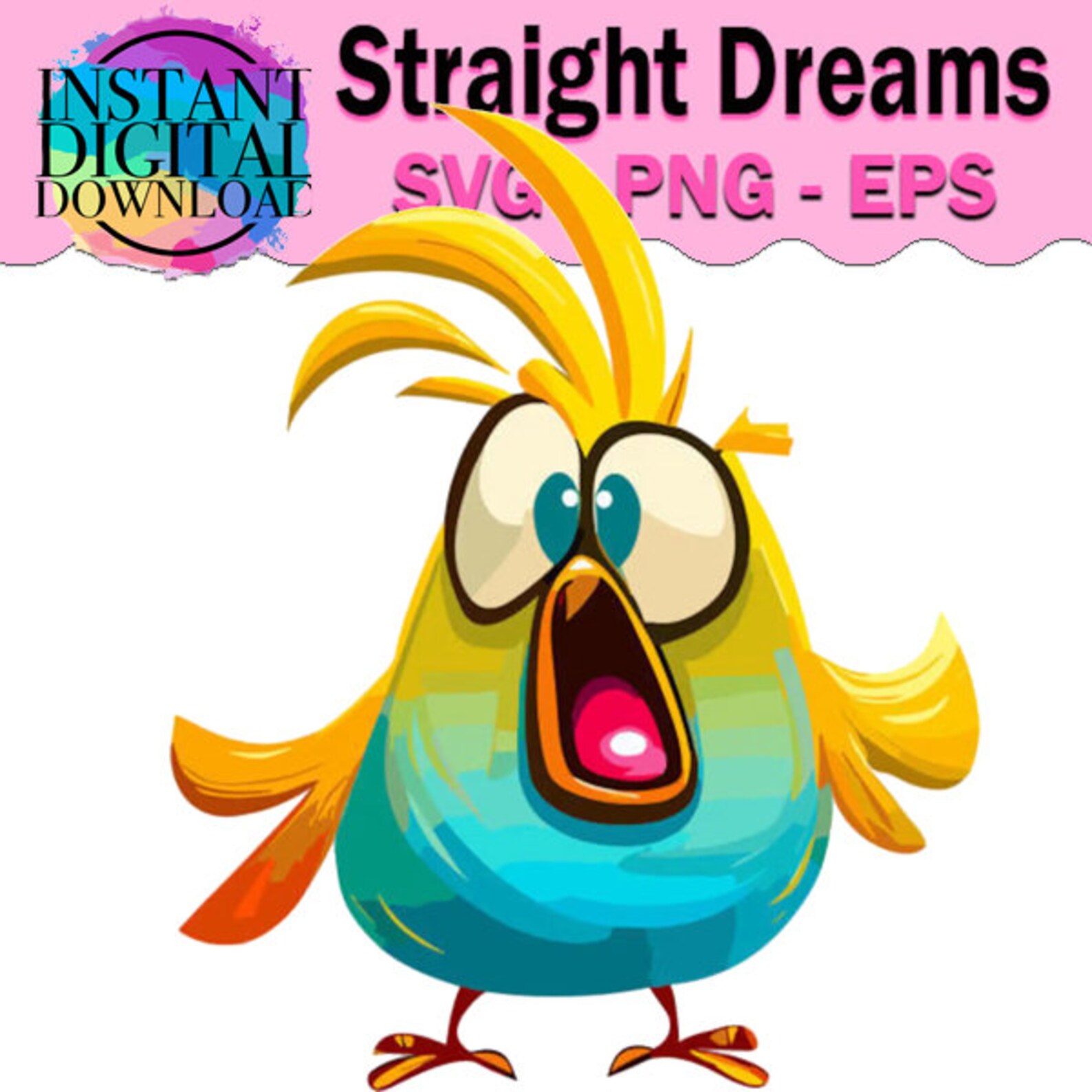 Funny Bird SVG File Bundle #2 - Sublimation - Etsy