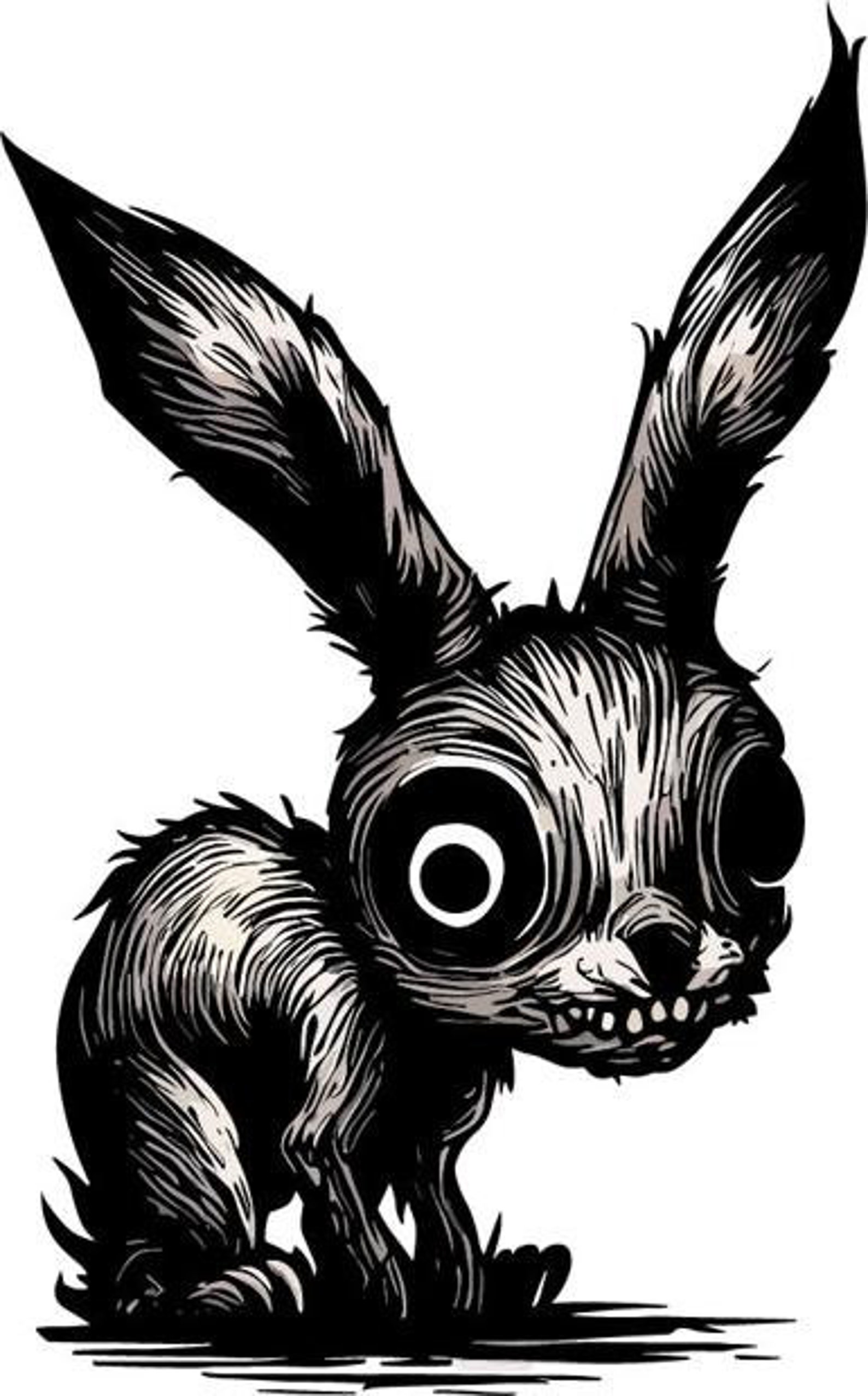 Creepy Rabbits T-shirts, Stickers, Sublimation - Etsy