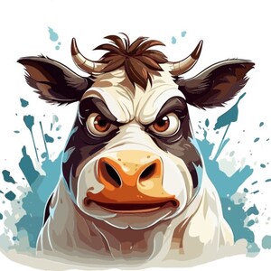 Silly, Crazy Cows SVG File Bundle - Sublimation, DFT, Crafting Files - Etsy