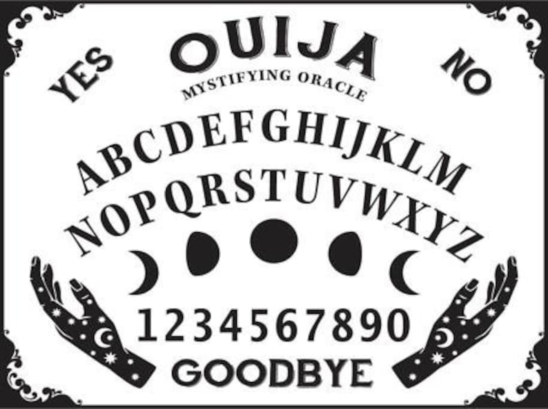 Spirit Board SVG Bundle, Ouija Style Board PNG EPS Files, Mystic ...