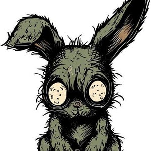 Creepy Rabbits T-shirts, Stickers, Sublimation - Etsy