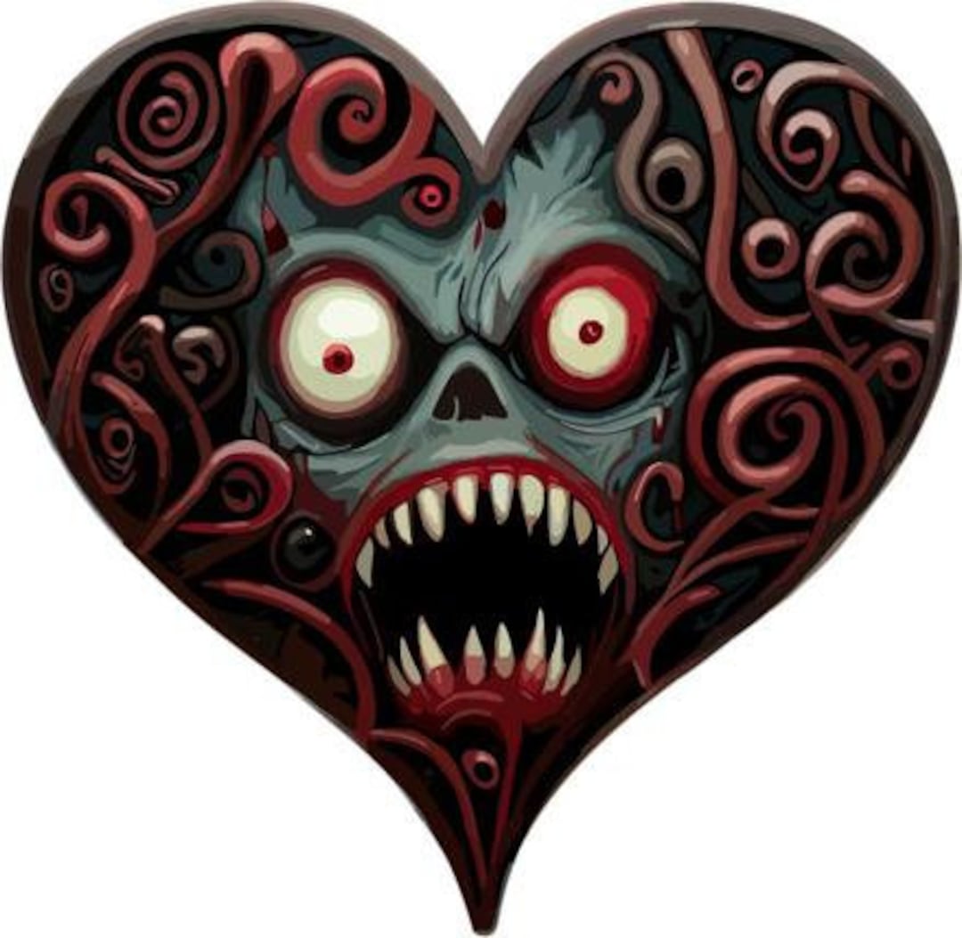 Hearts Collection: Digital Horror - Etsy