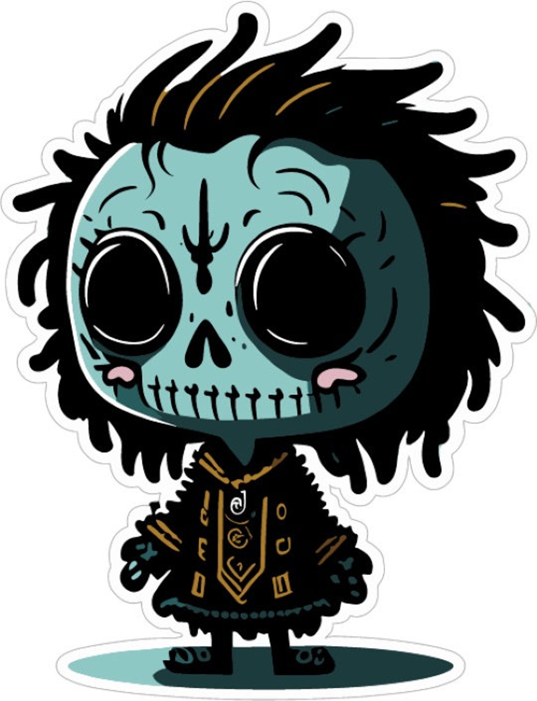 Voodoo Doll Stickers, Creepy SVG, Cute SVG, T-shirt Design, Stickers ...