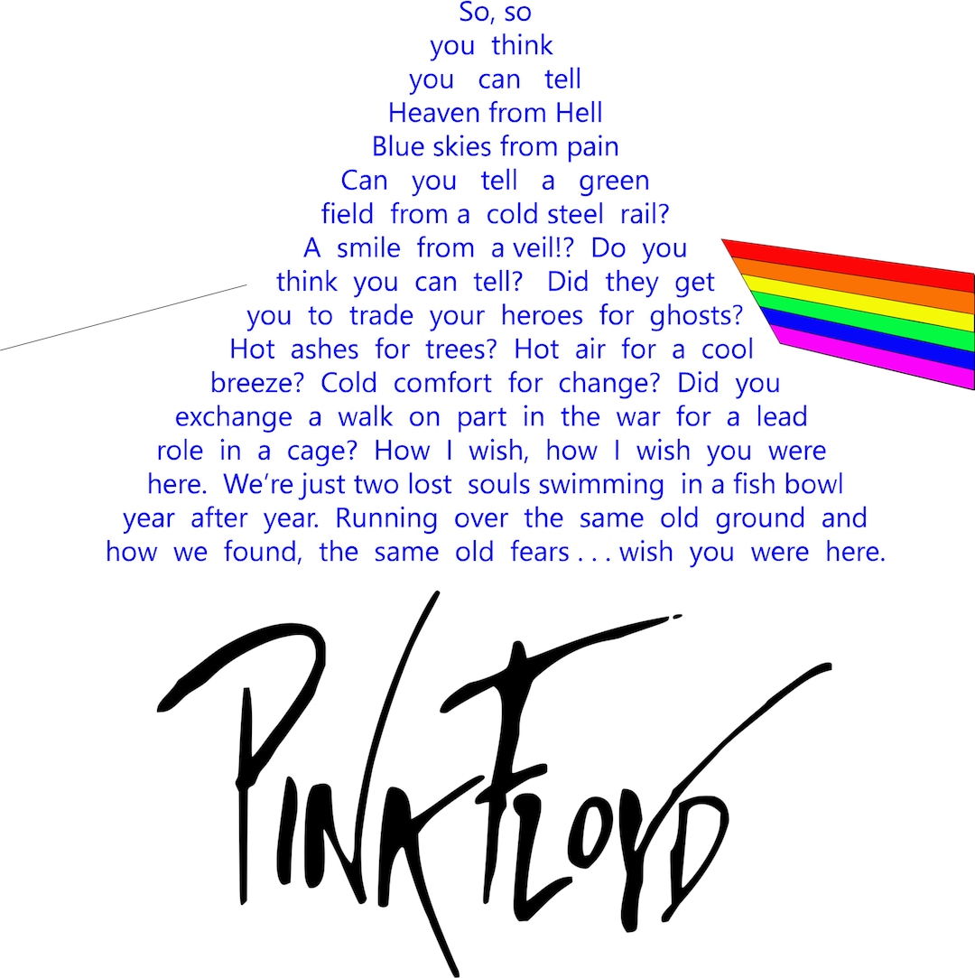 Pink Floyd Wish You Were Here Svg, Eps, Png - Etsy
