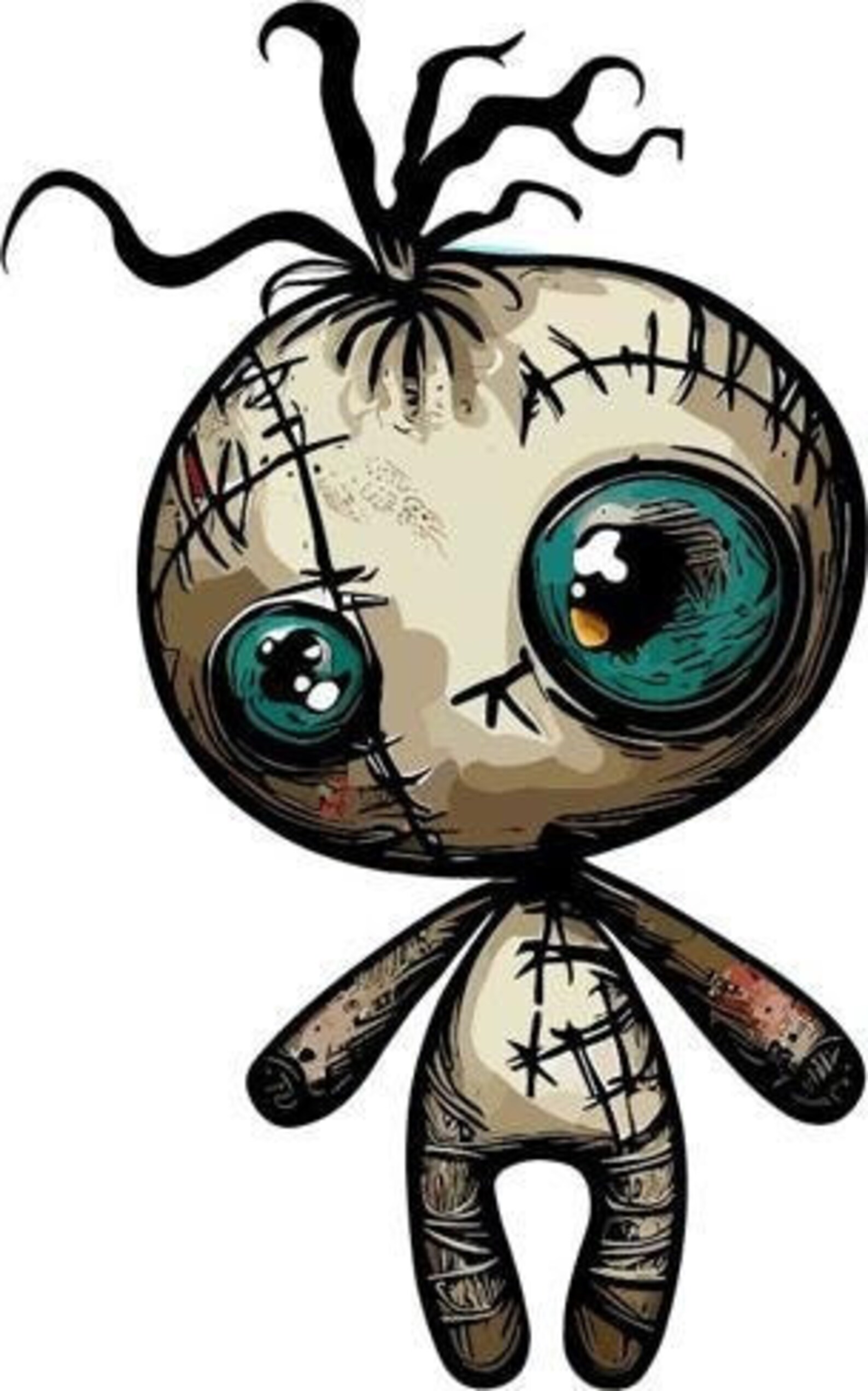 Voodoo Doll, Creepy SVG, Cute SVG, T-shirt Design, Stickers ...