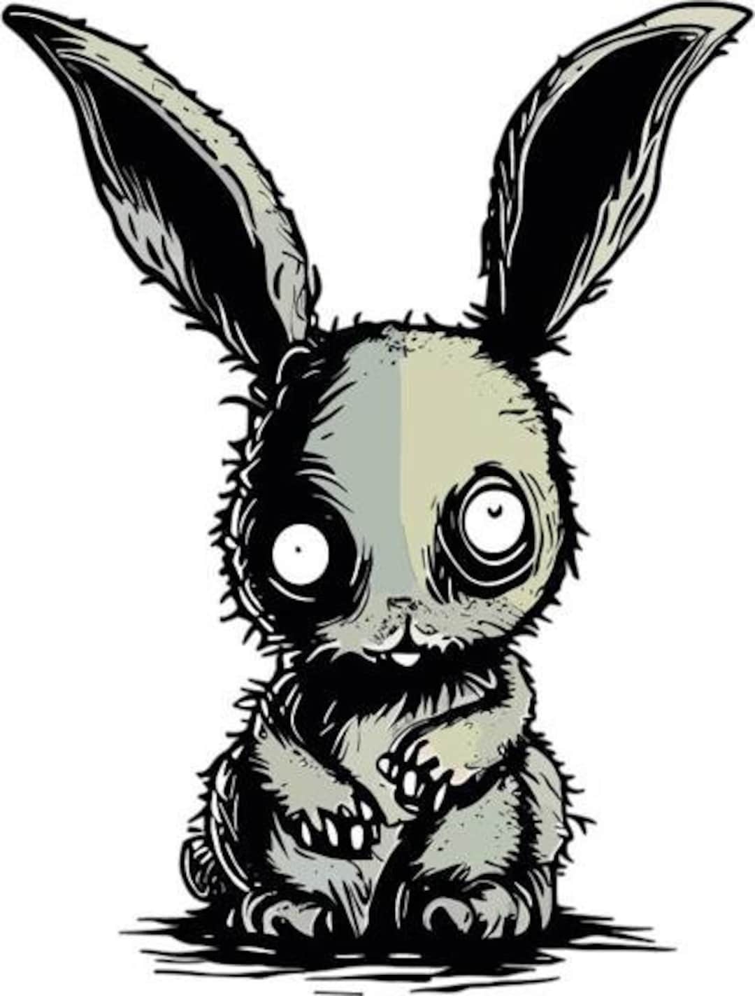 Creepy Rabbits T-shirts Stickers Sublimation - Etsy