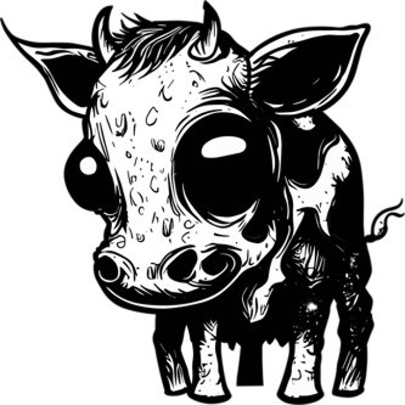 Cows Creepy and Cute for Sublimation - Etsy