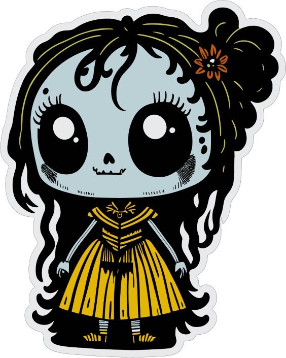 Voodoo Doll Stickers, Creepy SVG, Cute SVG, T-shirt Design, Stickers ...
