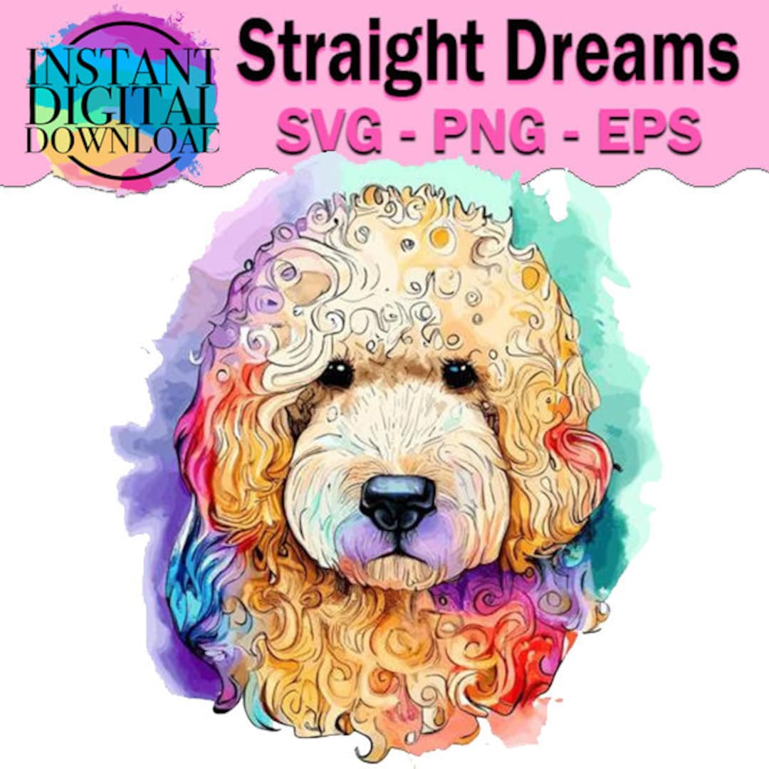 Golden Doodle Watercolor SVG Files - Etsy