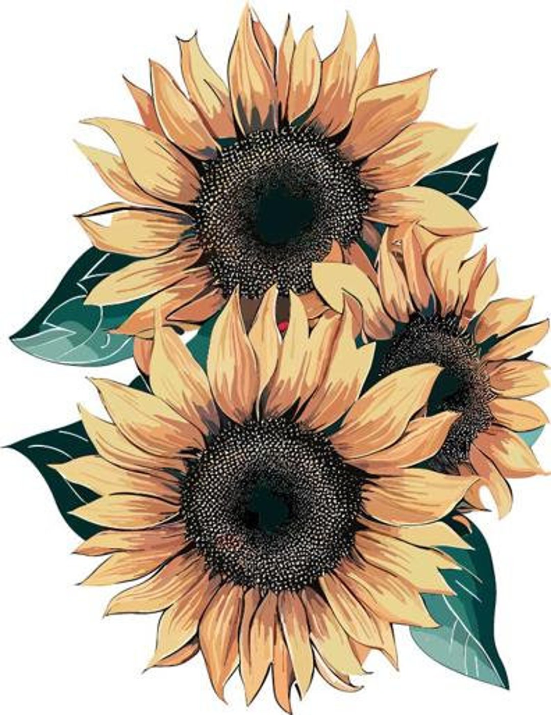 Sunflower SVG DIGITAL Files Bundle - Etsy