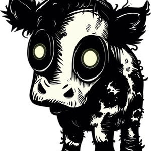 Cows Creepy and Cute for Sublimation - Etsy