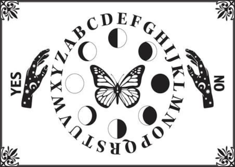 Spirit Board SVG Bundle, Ouija Style Board PNG EPS Files, Mystic ...