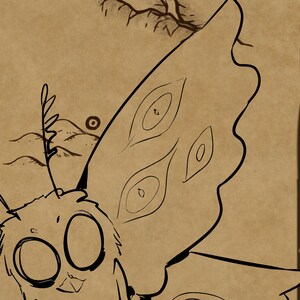 Moth Man - Sighting Map - Fallout 76 Game Prop - Etsy