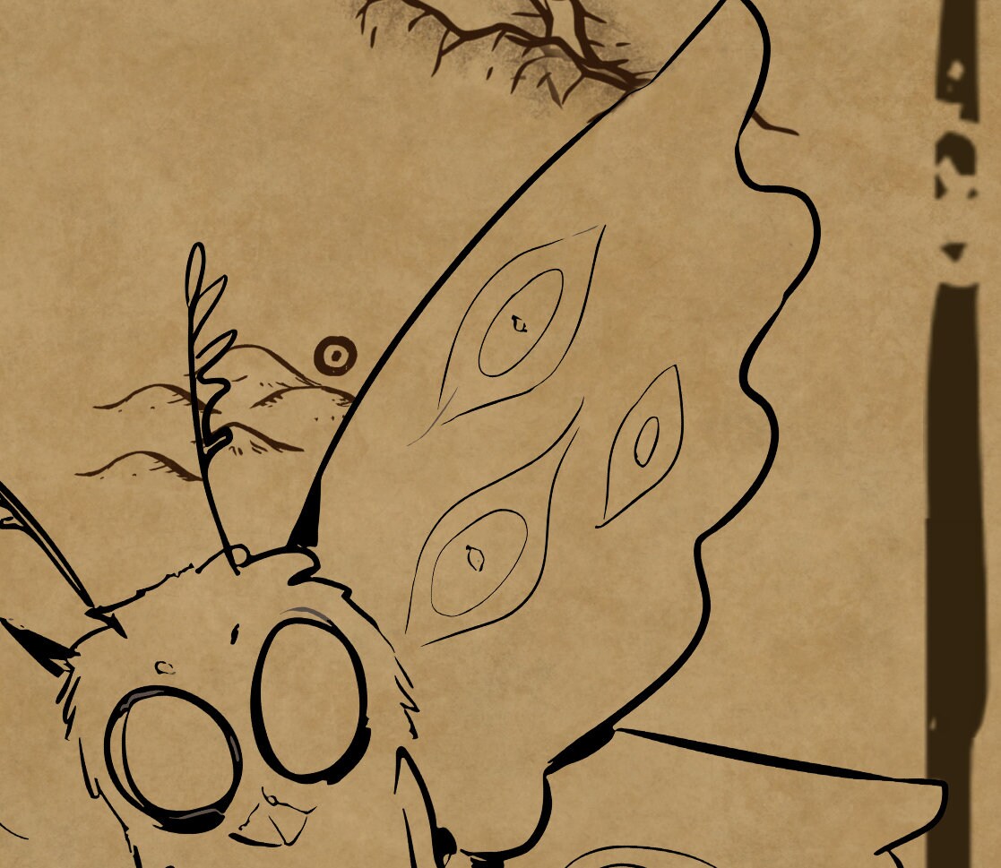 Moth Man - Sighting Map - Fallout 76 Game Prop - Etsy