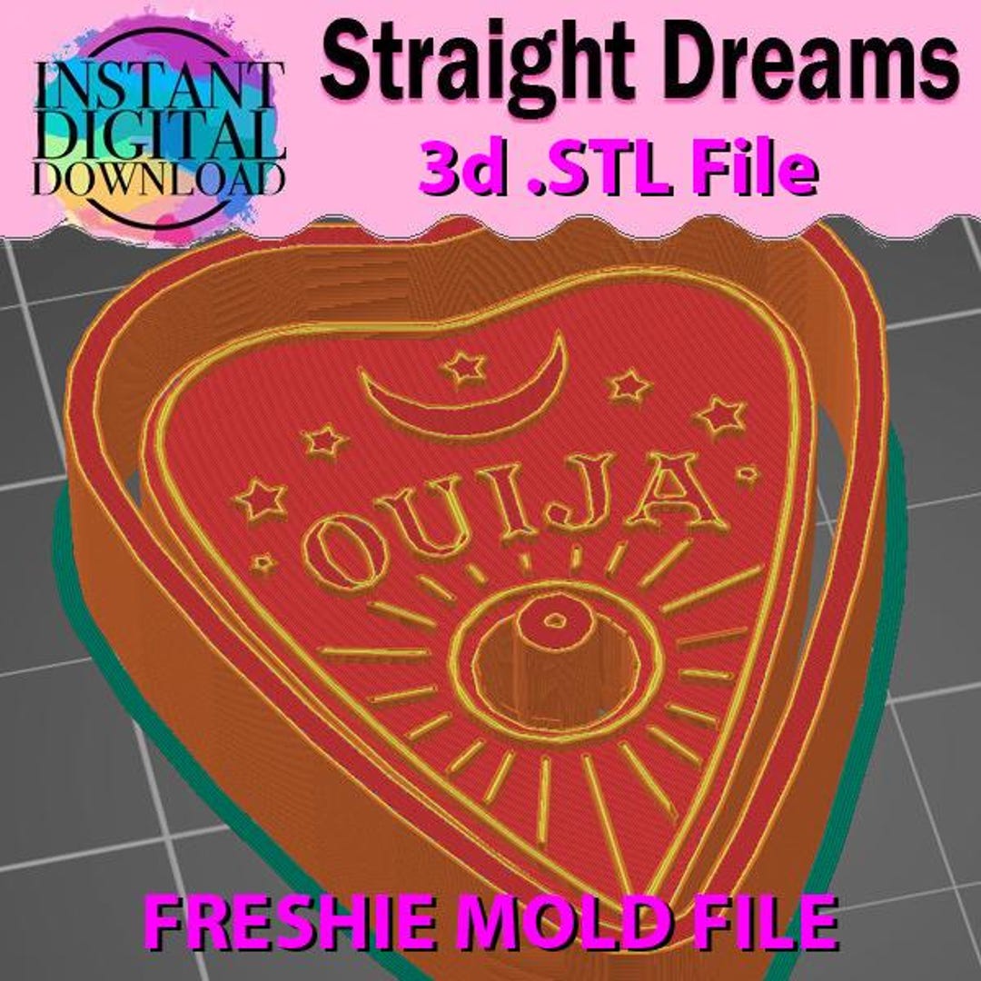 Ouija Planchette Freshie Mold - .STL File - Etsy