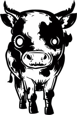 Cows Creepy and Cute for Sublimation - Etsy