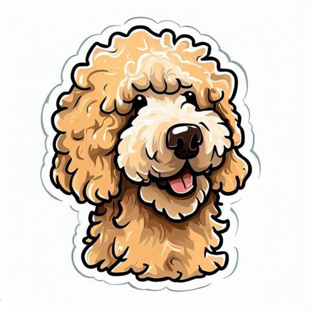 Golden Doodle Dog SVG Files - Etsy