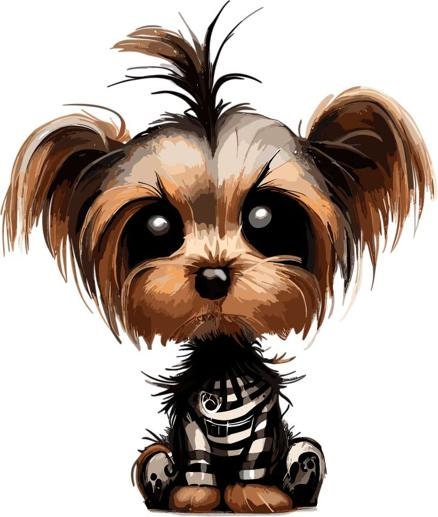Yorkie's - (10 Images in Svg, Eps, and Png Formats) - Etsy