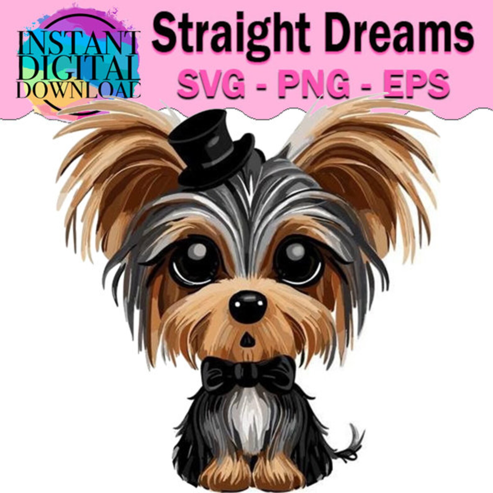 Yorkie's 10 Images in Svg, Eps, and Png Formats - Etsy