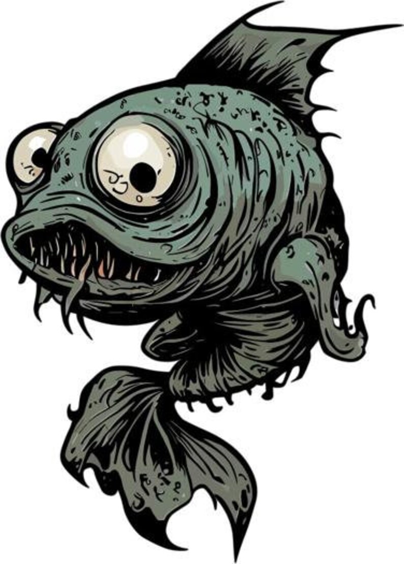 Fish Eerie SVG Files Bundle - Etsy