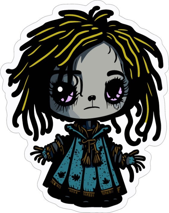 Voodoo Doll Stickers, Creepy SVG, Cute SVG, T-shirt Design, Stickers ...