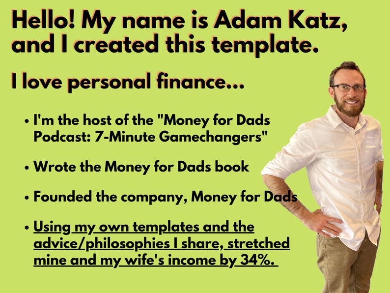 Automated, Easy Monthly Budget Spreadsheet by #1 Bestselling Author ...