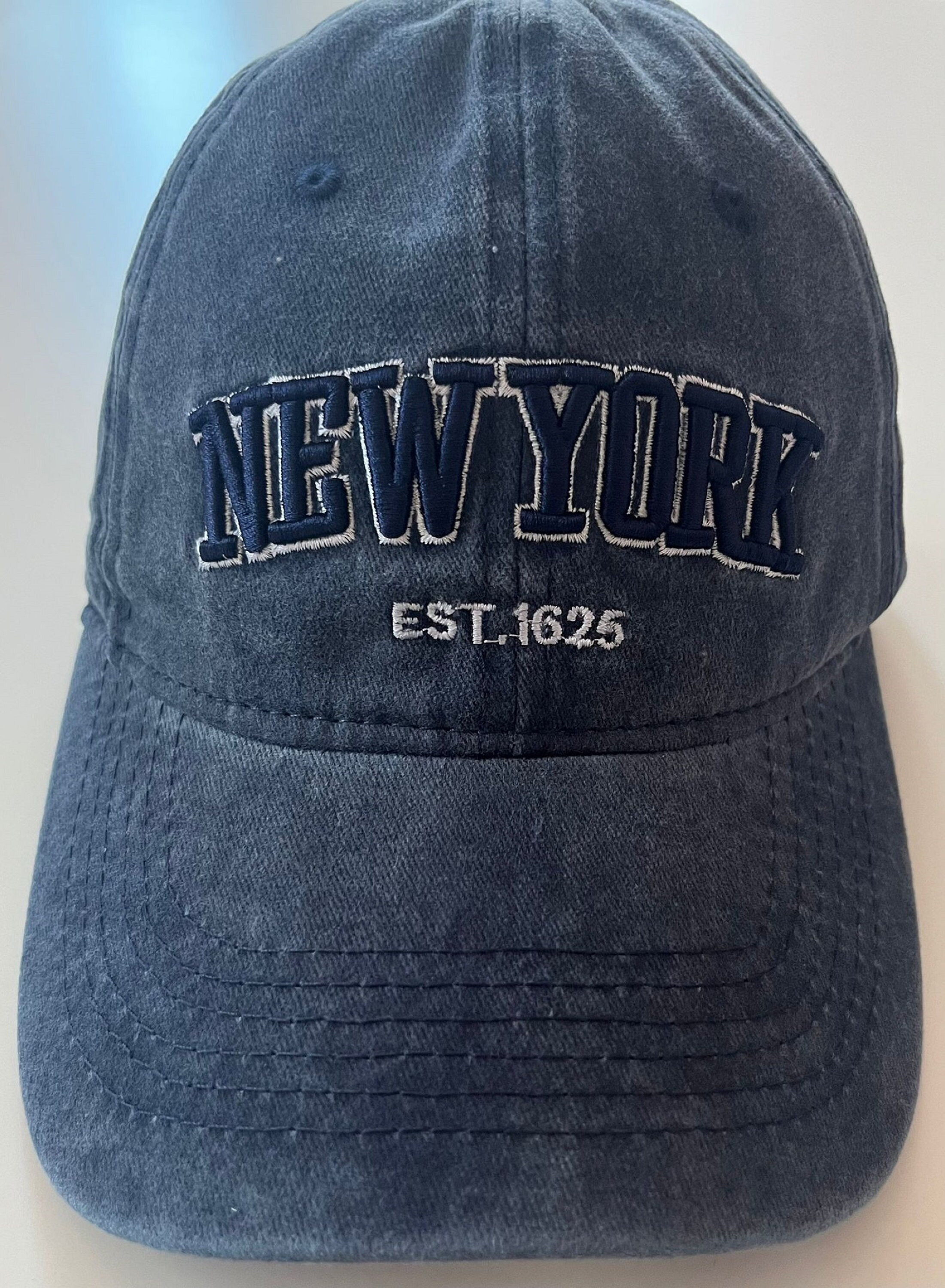 Baseball Cap Vintage Look Unisex New York Stick Blue - Etsy