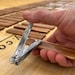 Pivoting Fingernail Clippers on Zebra Wood Base | Hand Mobility Aid for ...
