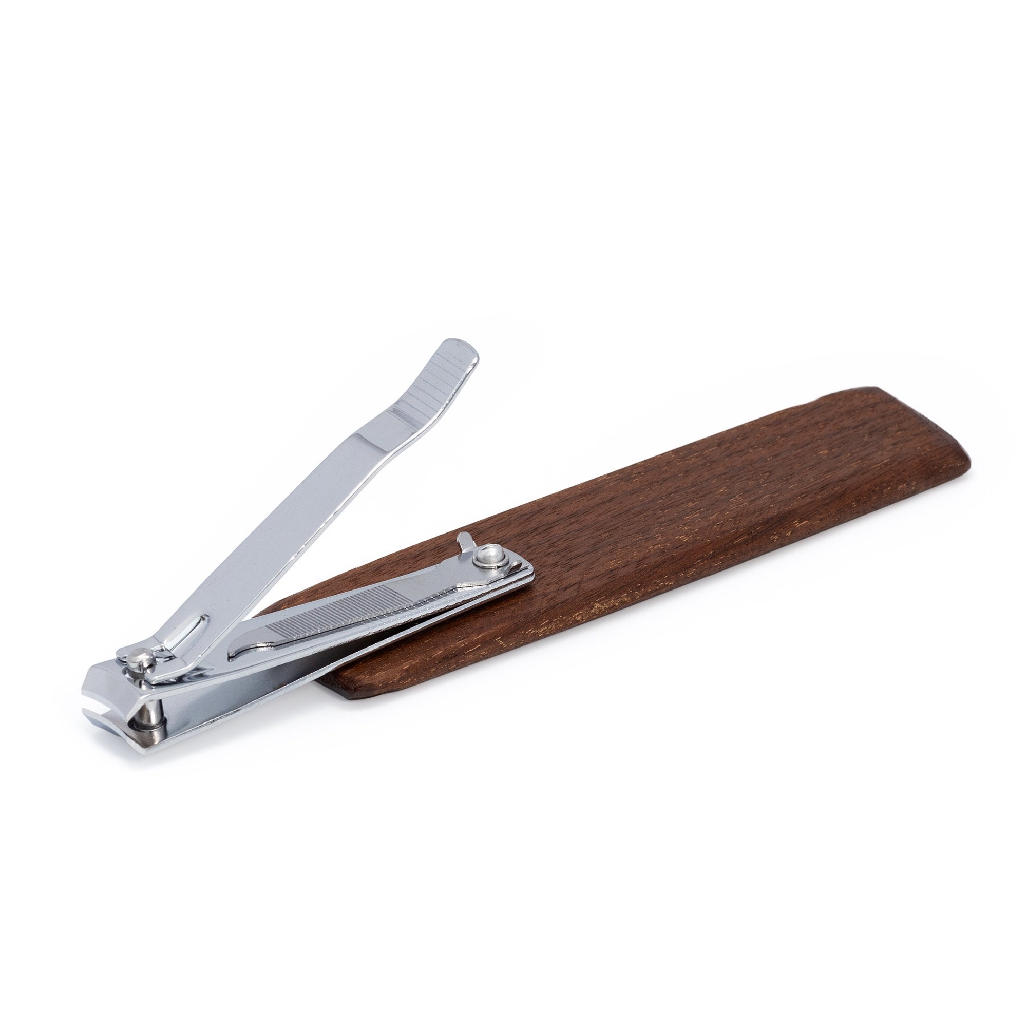 Ergonomic One-handed Nail Clippers (mahogany Wood) | 360 Degree Pivot ...