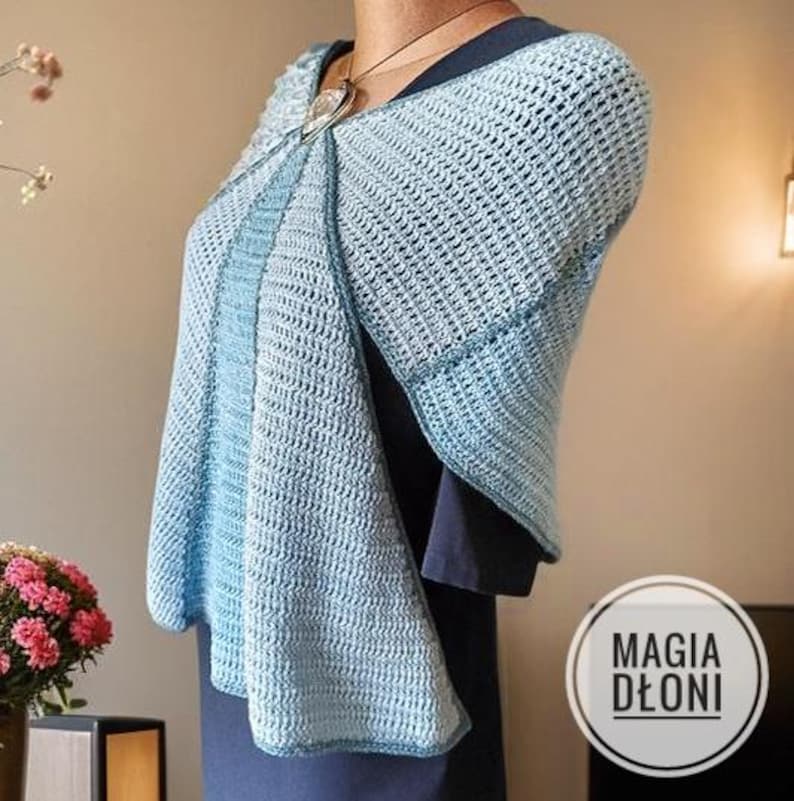 DRAGONNA Shawl Cape Crochet Pattern. PDF File, Digital Chart ...