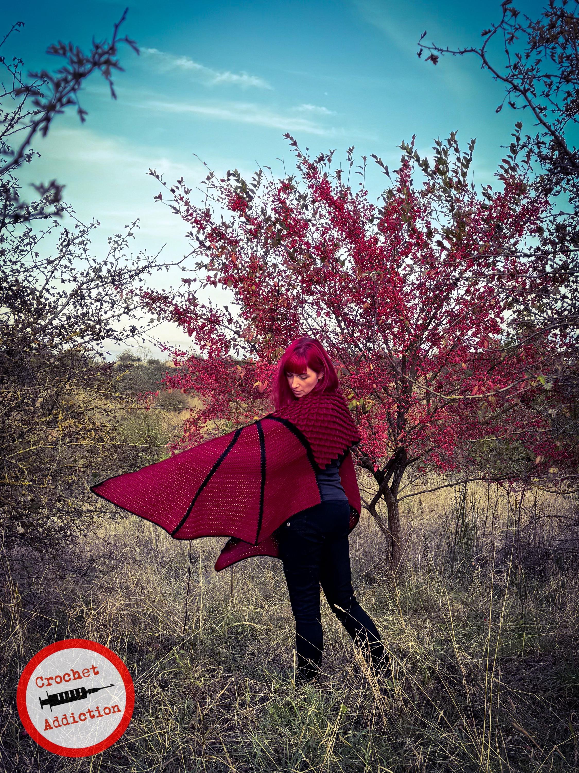 DRAGONNA Shawl Cape Crochet Pattern. Pdf File, Digital Chart ...