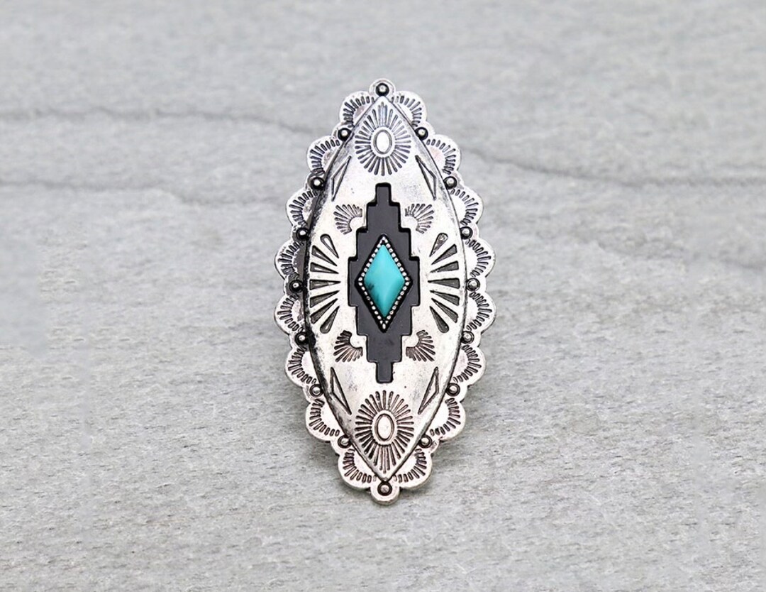 Aztec Scarf Slide Ring - Etsy