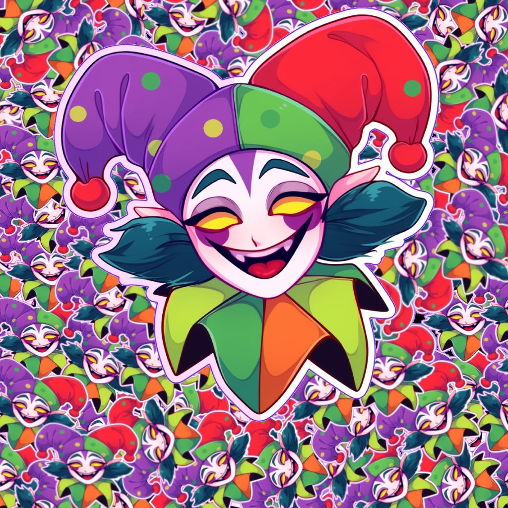 DND Dres the Jester Sticker Dungeons and Dragons Colorful and Smiling ...