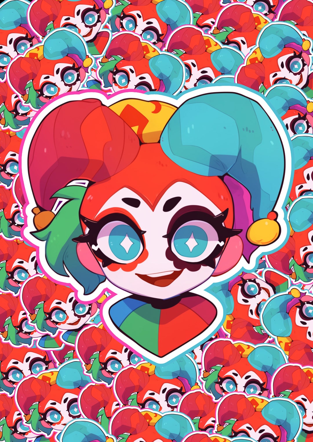DND Orchid the Jester Sticker Dungeons and Dragons Colorful Clown TTRPG ...