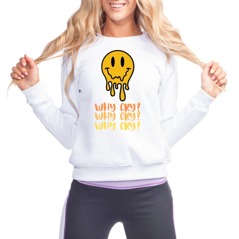 Why Cry SVG Smiley Face Svg - Etsy