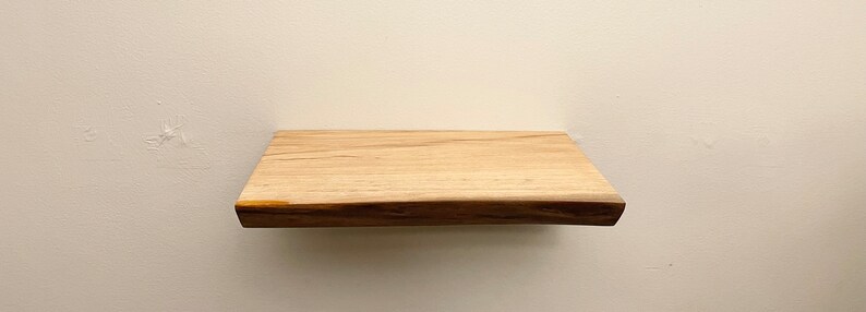 Petite Spalted Maple Live Edge Handmade Floating Shelves - Etsy