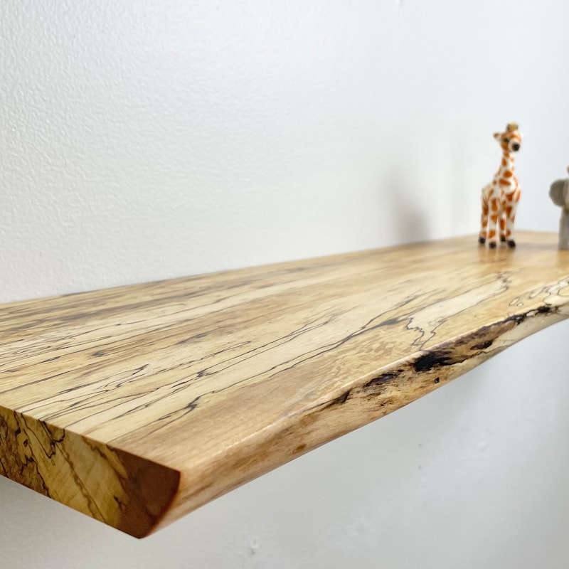 Live Edge Floating Shelf - Etsy