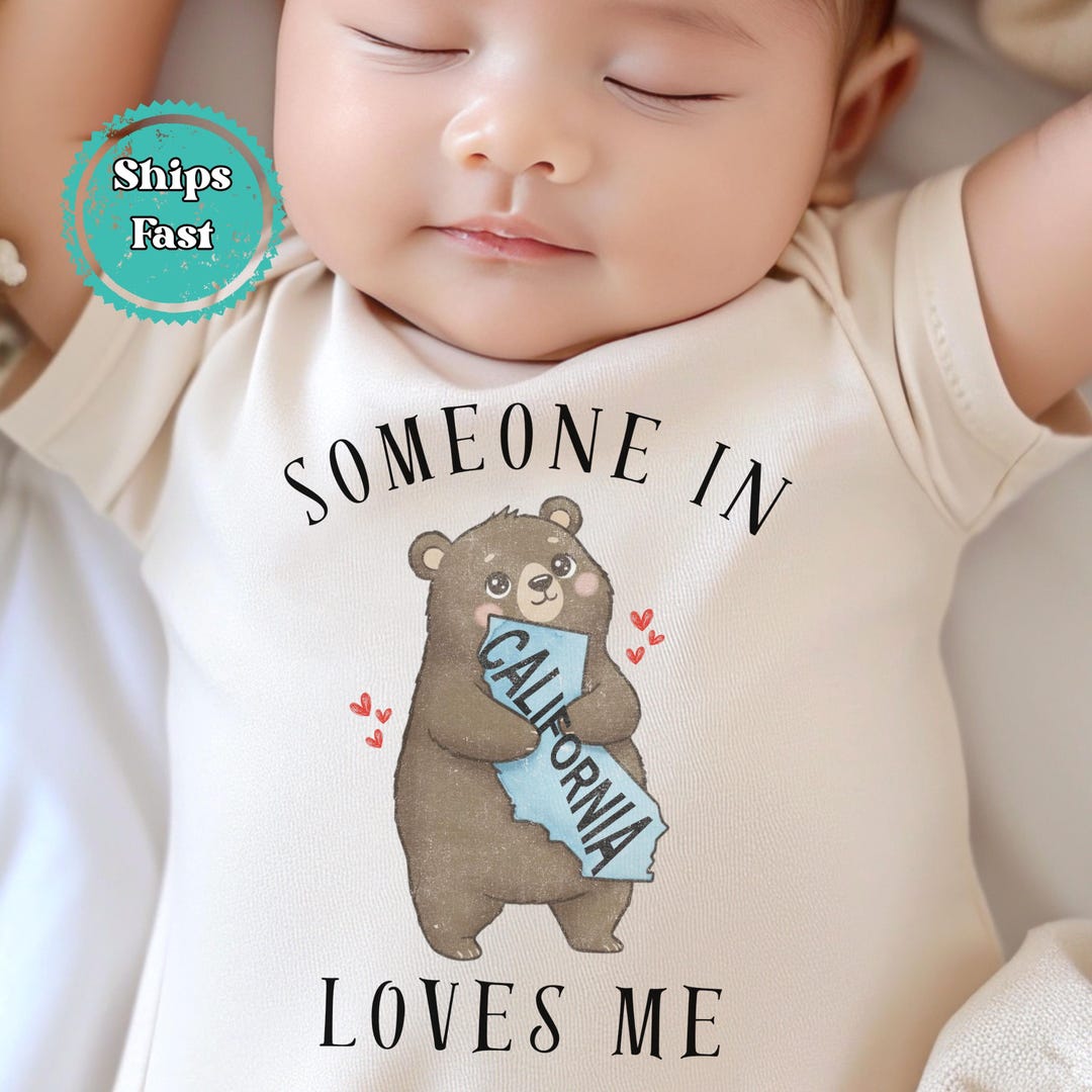 California Baby Onesie® Bodysuit, California Love Bear Baby Outfit ...