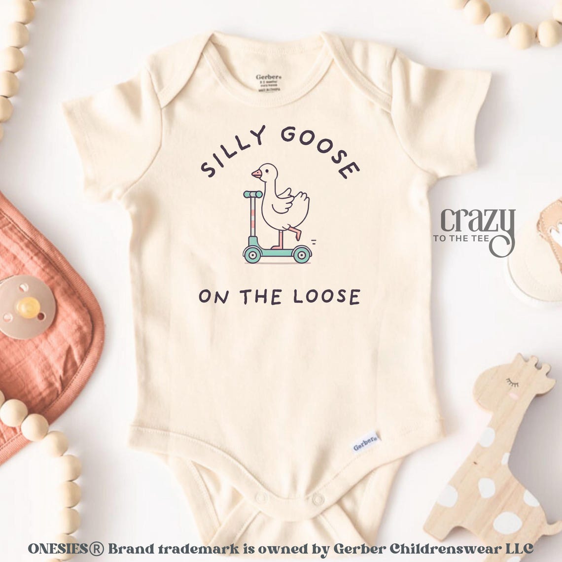 Silly Goose on the Loose Baby ONESIE®, Funny Baby ONESIE®, Funny Baby ...