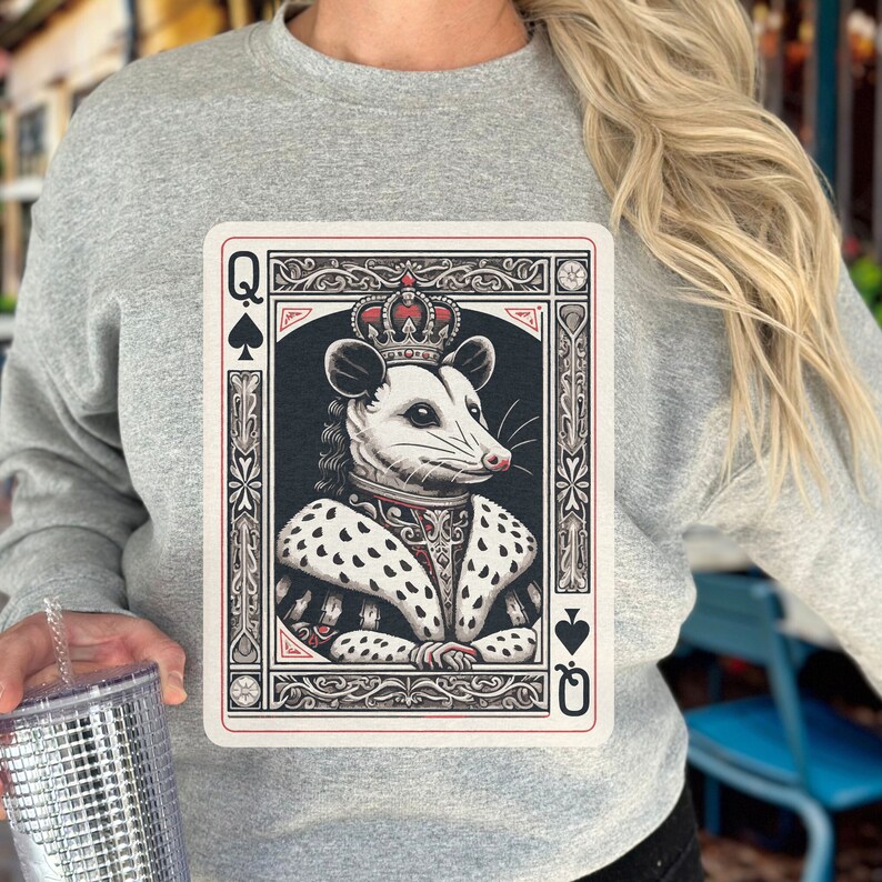 Possum Queen Spade Card Shirt, Possum Shirt, Gift for Possum Lover ...