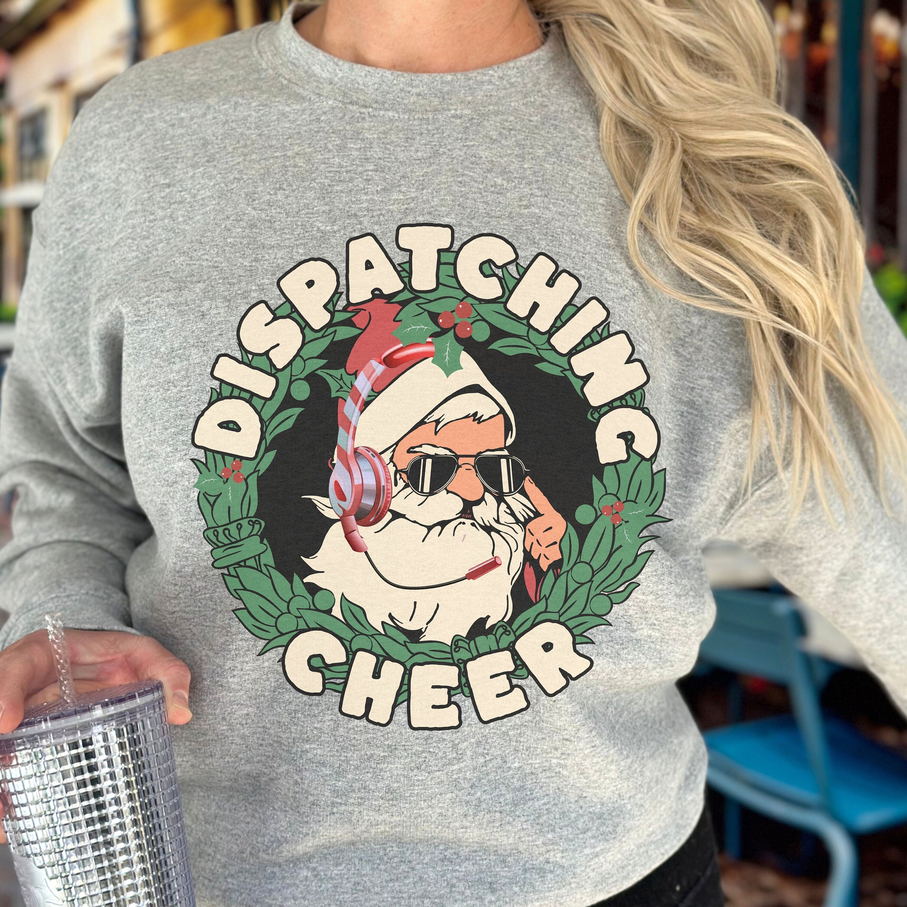 911 Dispatcher Christmas Shirt, Santa Dispatcher Sweater, 911 ...
