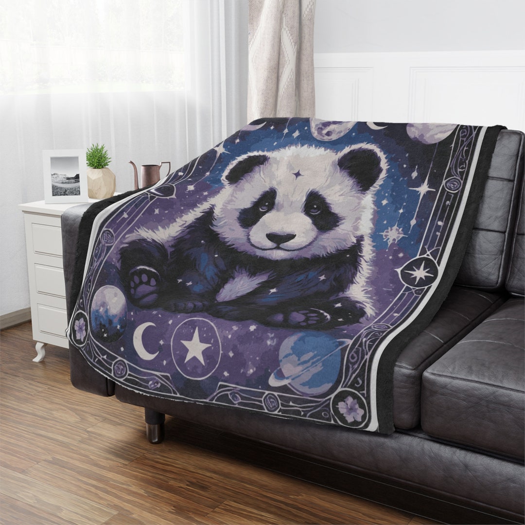 Panda Celestial Tarot Blanket, Lightweight Panda Blanket - Etsy