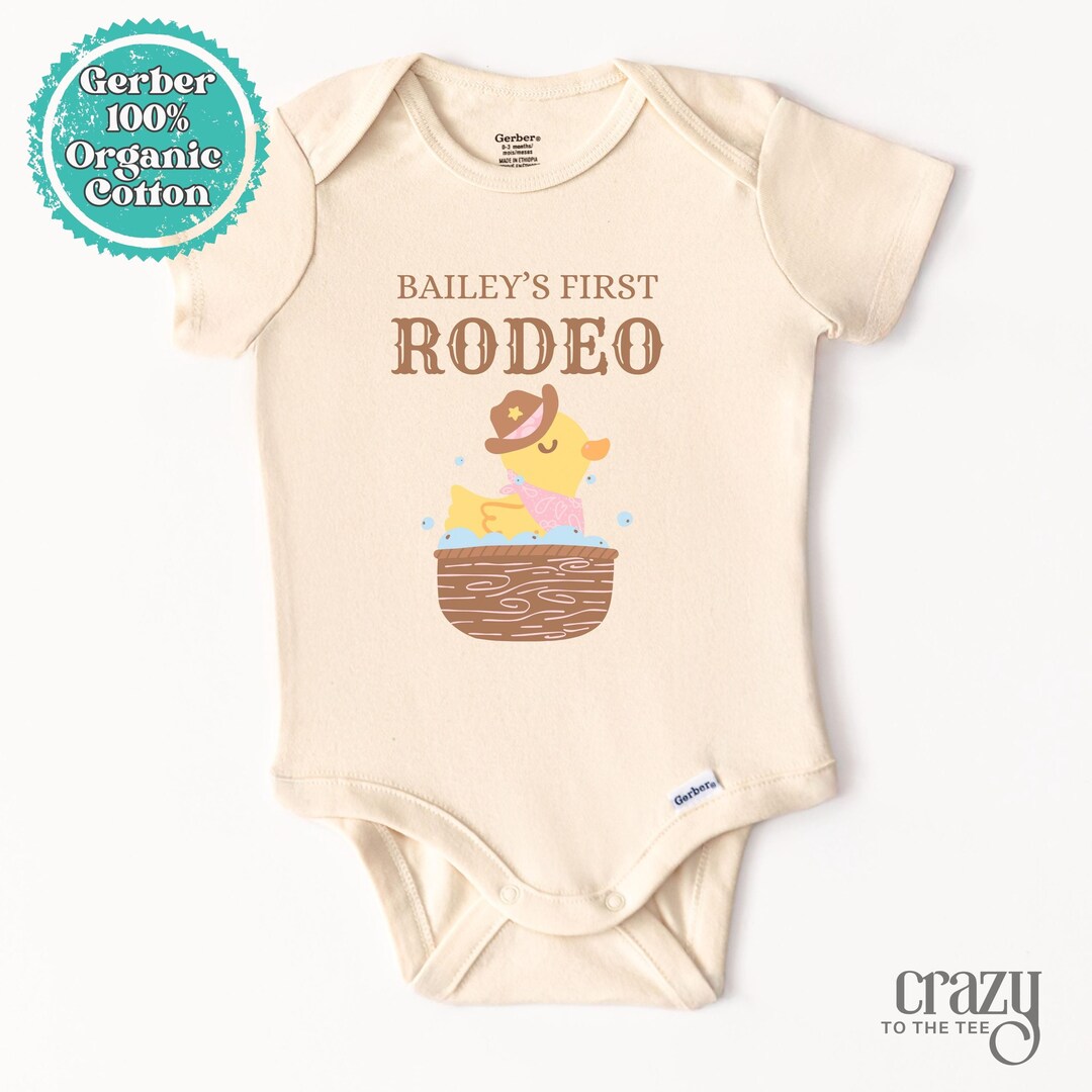 Custom First Rodeo Onesie®, Western Baby Shower Rodeo Onesie®, Funny ...