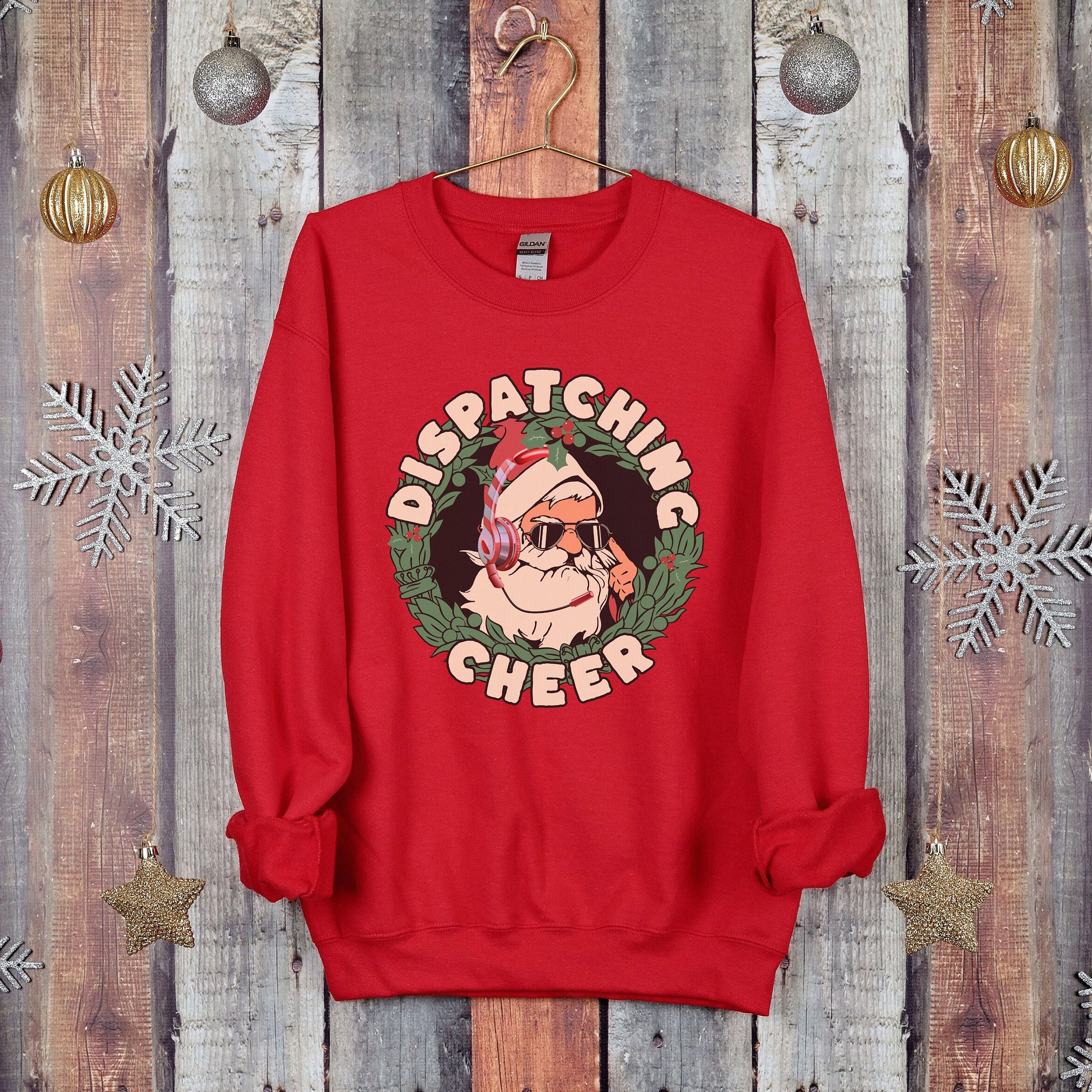 911 Dispatcher Christmas Shirt, Santa Dispatcher Sweater, 911 ...