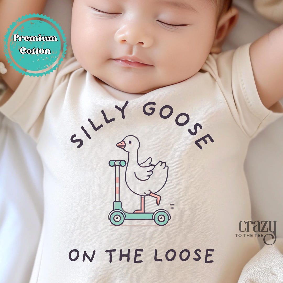 Silly Goose on the Loose Baby ONESIE®, Funny Baby ONESIE®, Funny Baby ...